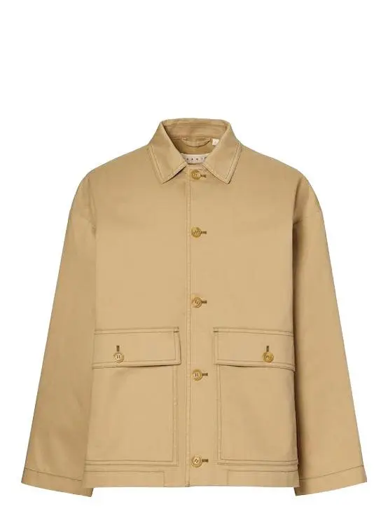 Uniqlo Oversized Utility Jacket - Beige