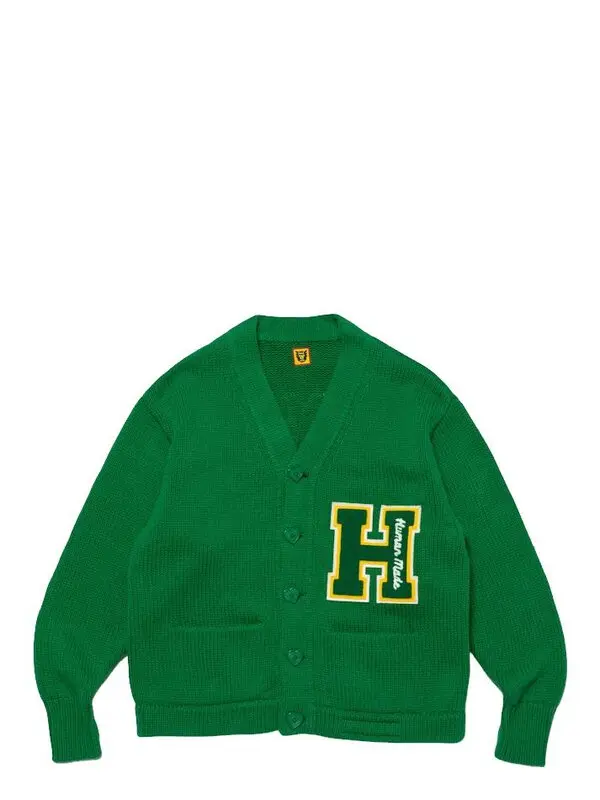 HUMAN MADE Low Gauge Knit Cardigan - Green