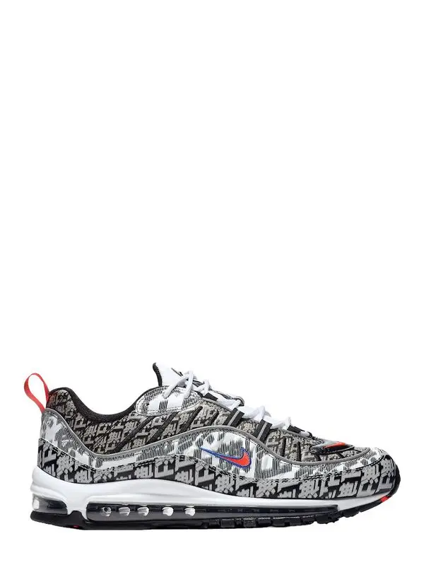 Nike Air Max 98 Shanghai Marathon Sneakers - Black/white/metallic Silver