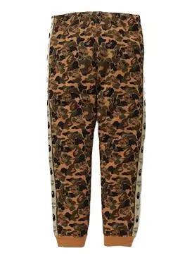 BAPE X Mcm Camo Slim Sweatpants - Brown