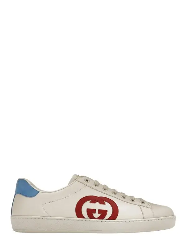 Gucci Ace Interlocking G Sneakers - White/red/blue