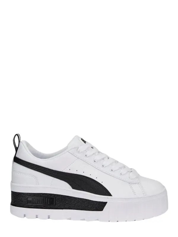 PUMA Mayze Wedge Sneakers - White/black