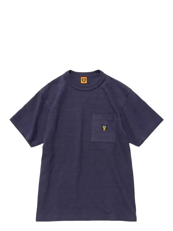 HUMAN MADE Human Logo #1 Pocket T-shirt - Navy Blue