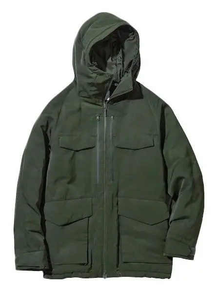 Uniqlo X White Mountaineering Hybrid Down Oversized Parka - Dark Green