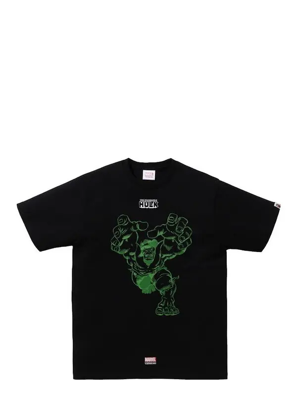 A BATHING APE X Marvel Comics Hulk T-shirt - Black