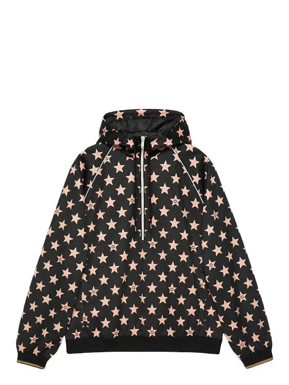 Gucci All Over Half Zip Jacket - Black Pink