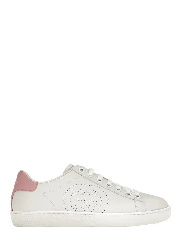 Gucci Ace Interlocking G Sneakers - White/pink
