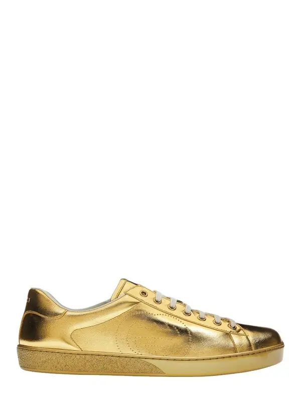 Gucci Ace Metallic Sneakers - Gold