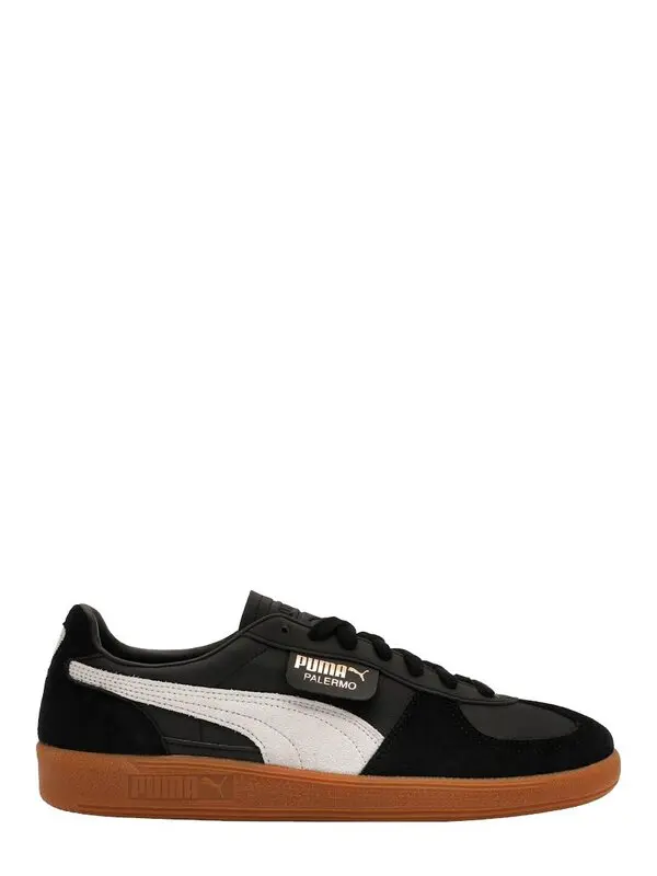 PUMA Palermo Leather Sneakers - Black/feather Grey/gum