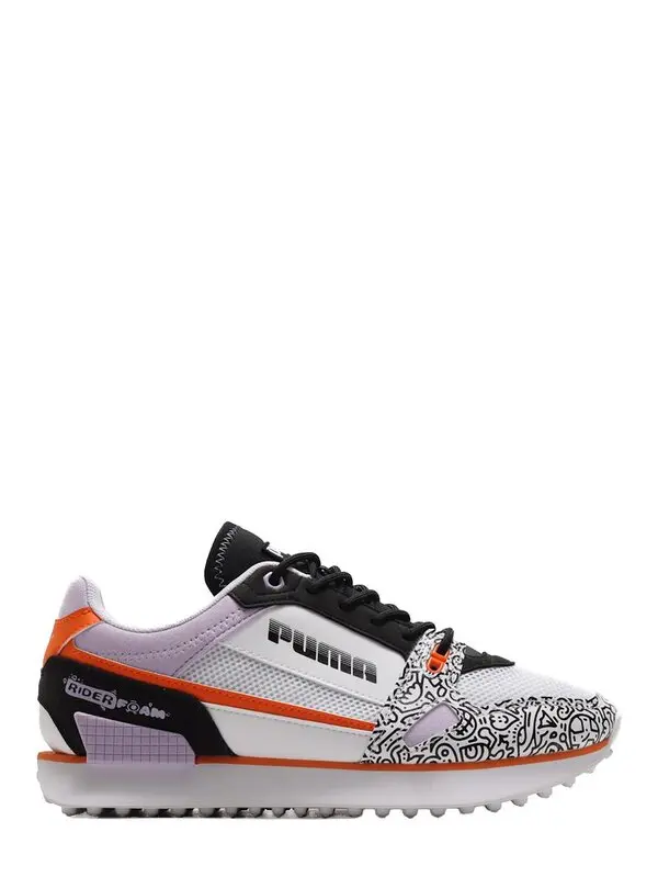 PUMA Mile Rider Mr. Doodle Sneakers - Puma White/puma Black