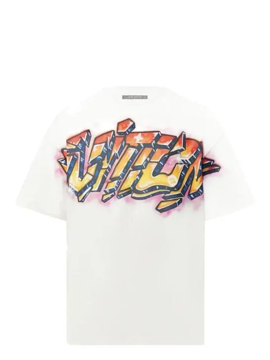 LOUIS VUITTON Vuitton Graffiti T-shirt - Milky White