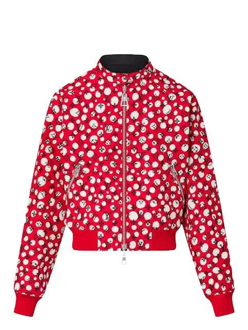 LOUIS VUITTON X Yayoi Kusama Infinity Dots Bomber Jacket - Rouge Vif/red/white