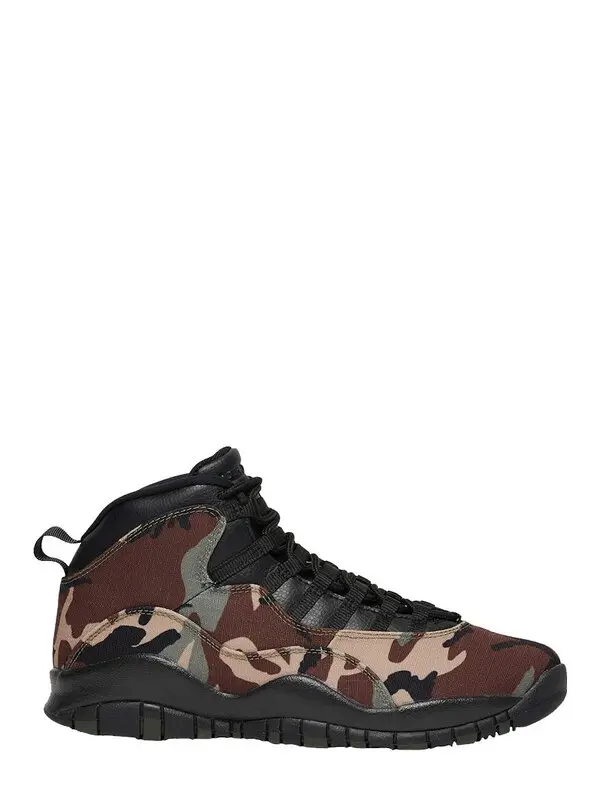 JORDAN Retro Woodland Camo Sneakers - Medium Olive/black/dark Army