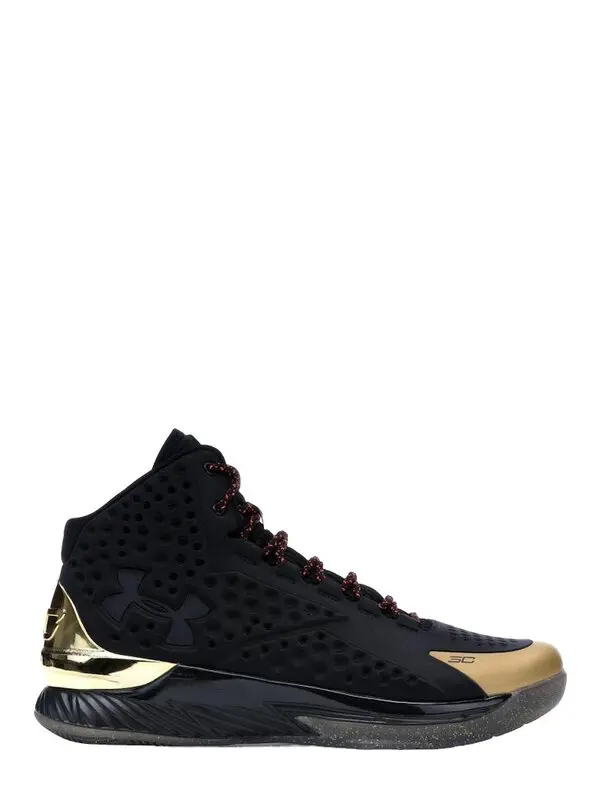 Under Armour Curry 1 Shoe Palace 25th Anniversary Sneakers - Black/gold/red