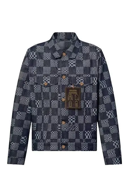 LOUIS VUITTON X Something In The Water Embroidered Jacket - Blue Denim