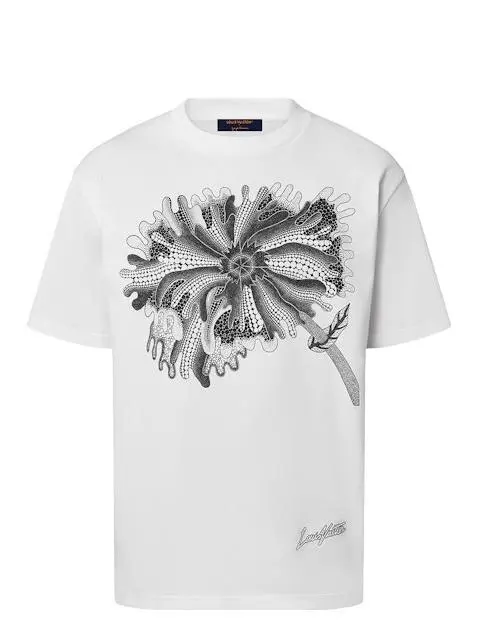 LOUIS VUITTON X Yayoi Kusama Psychedelic Flower Regular T-shirt - Milky White