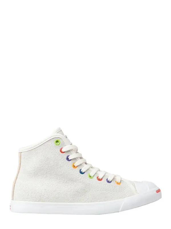 CONVERSE Jack Purcell High-top Sneakers - White/farro/signal Red
