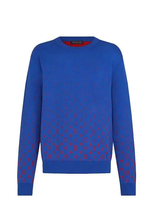 LOUIS VUITTON X Nba Lvse Monogram Degrade Crewneck Sweatshirt - Blue