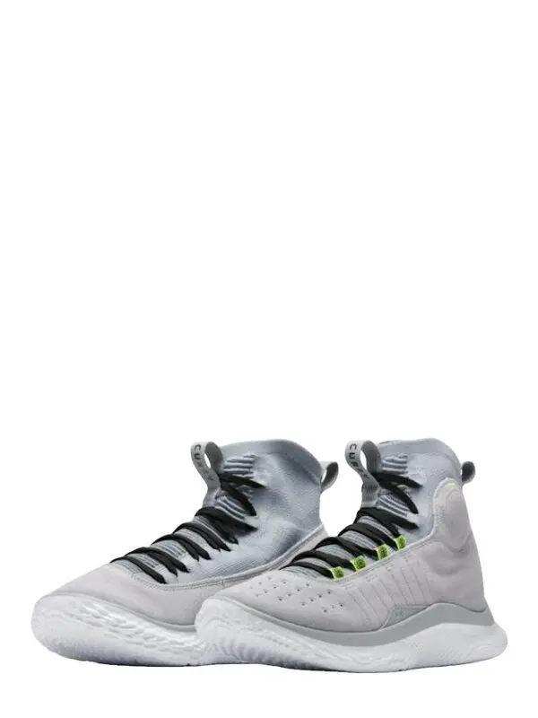 Under Armour Curry 4 Flotro - Grey/white/neon
