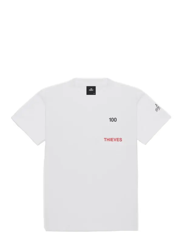 100 THIEVES Numbers T-shirt - White