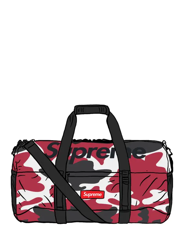 Supreme Duffle Bag - Red Camo