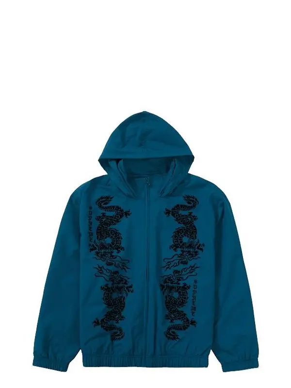 Supreme Dragon Print Track Jacket - Teal