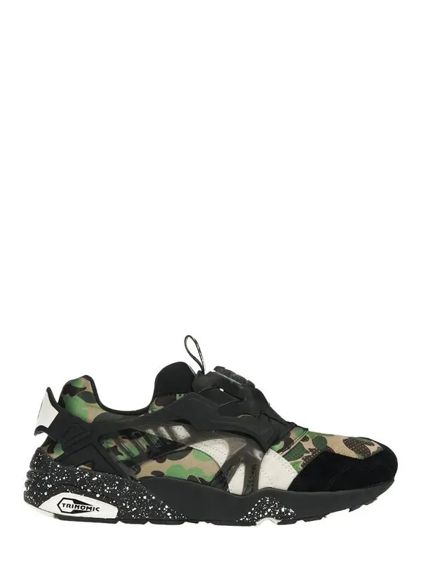 PUMA Disc Blaze Bape Camo Sneakers - Green/black