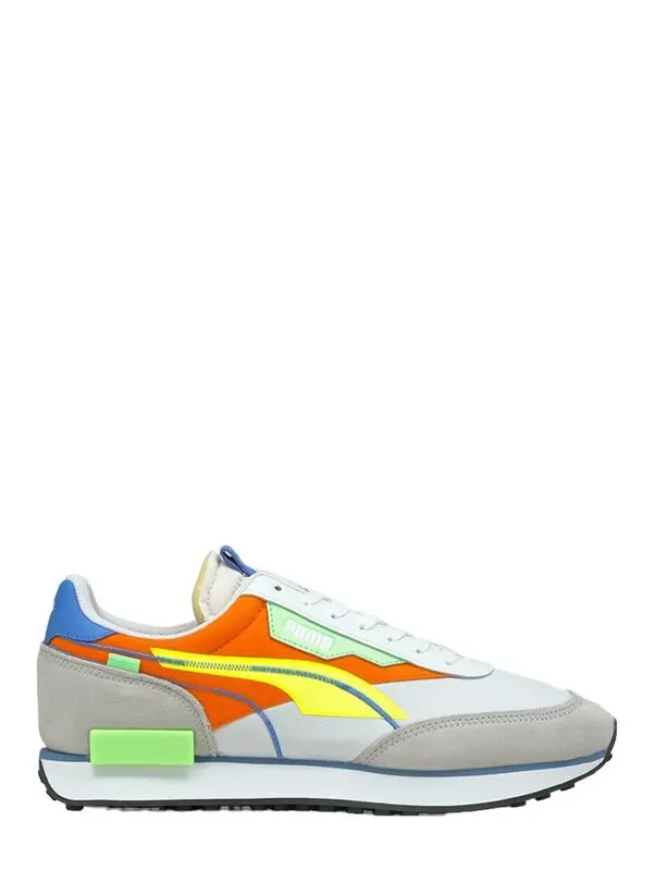 PUMA Future Rider Twofold Sd Pop Sneakers - White/yellow Alert/carrot