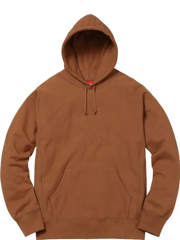 Supreme Embossed Logo Hooded Sweatshirt - Rust
