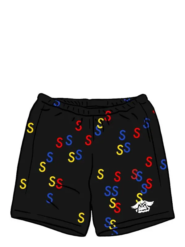 Supreme Embroidered Sweatshort - Black