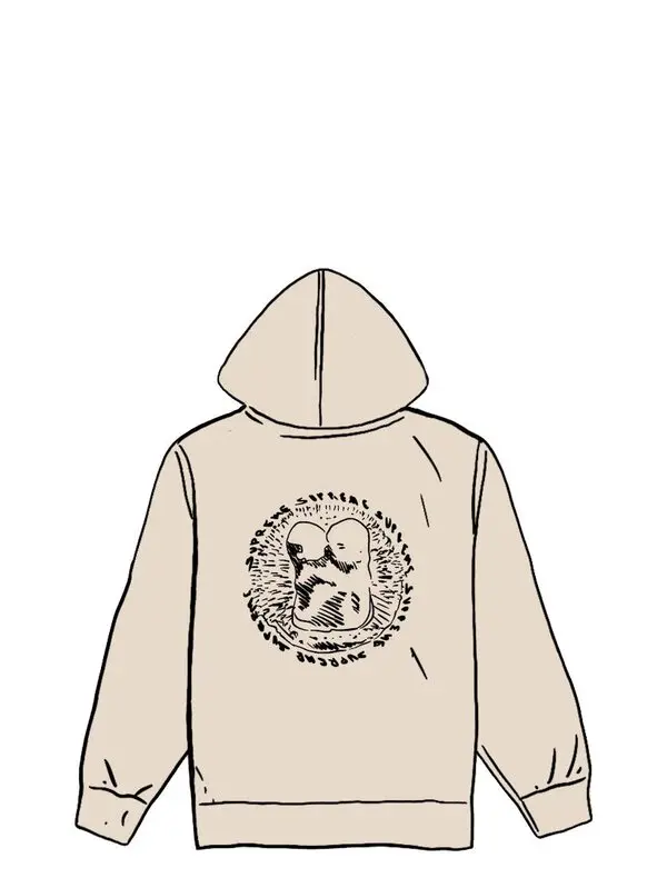 Supreme Embryo Hooded Sweatshirt - Natural