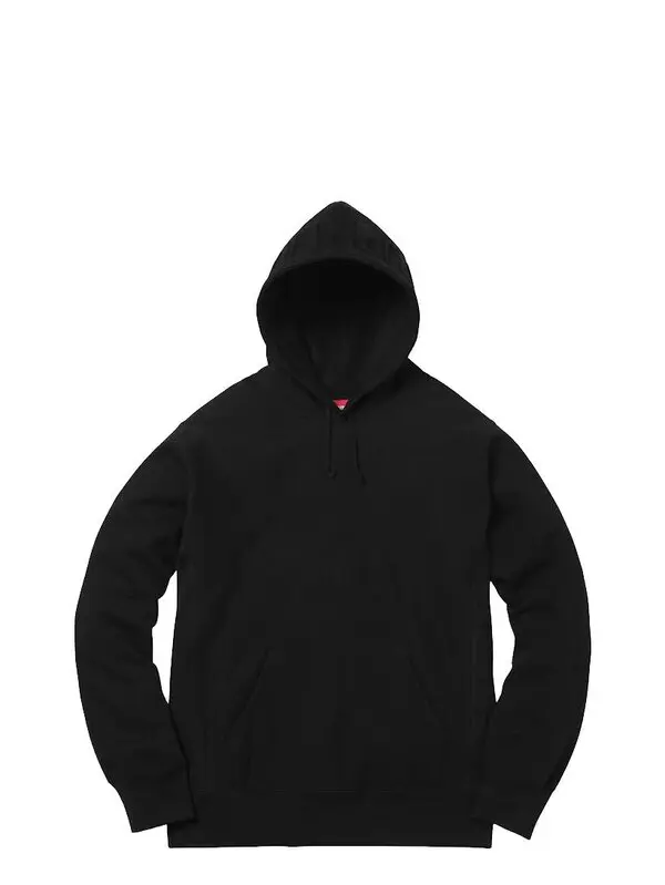 Supreme Embossed Logo Hooded Sweatshirt - Black