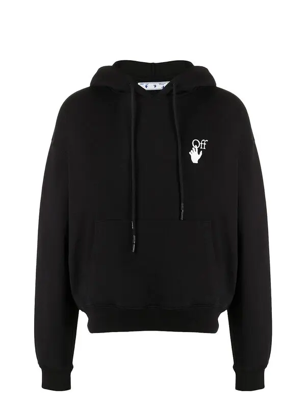 Off-White Oversize Fit Pascal Arrow Hoodie - Black/white