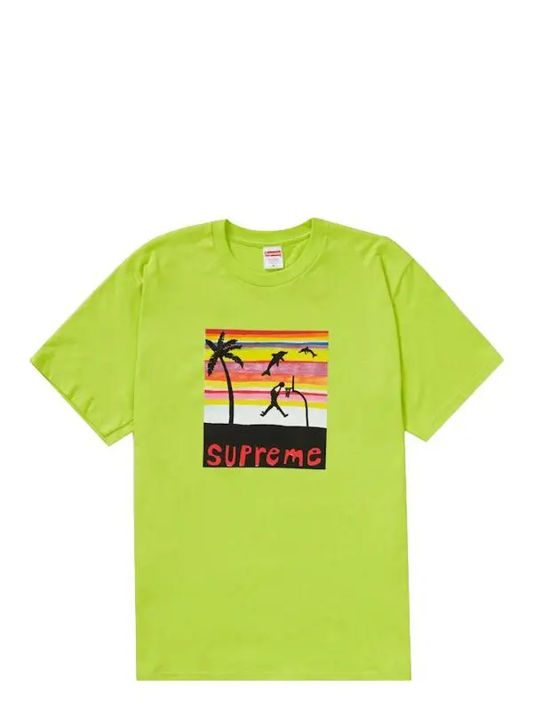 Supreme Dunk Tee Shirt - Bright Green