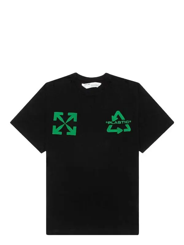 Off-White Oversized Fit Universal Key T-shirt - Black/green