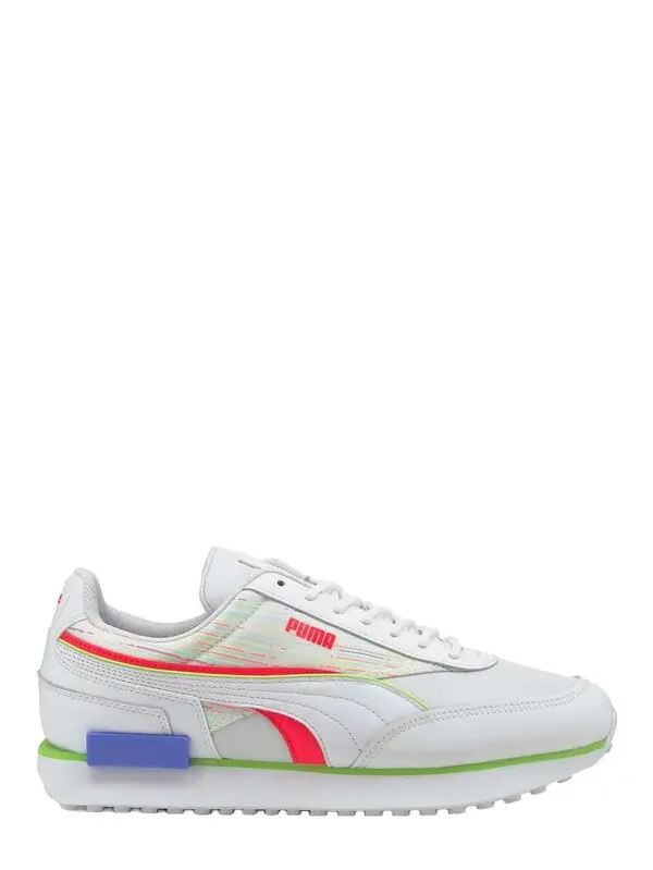 PUMA Future Rider Double Spectra Sneakers - White/sunblaze/green Glare