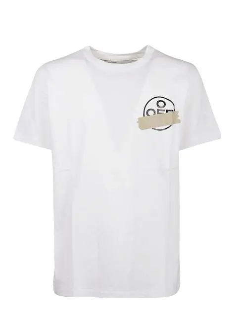 Off-White Off Slim Fit Tape Arrows T-shirt - White/beige