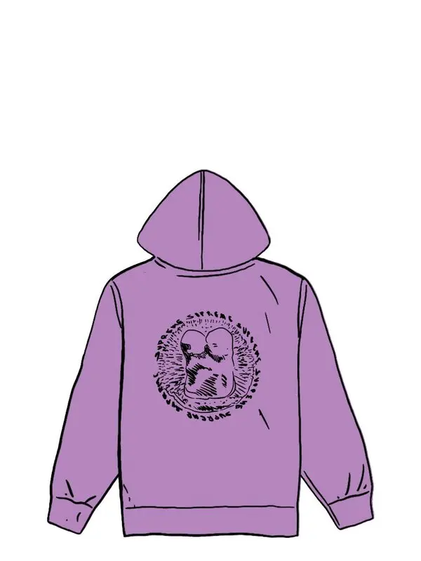 Supreme Embryo Hooded Sweatshirt - Violet