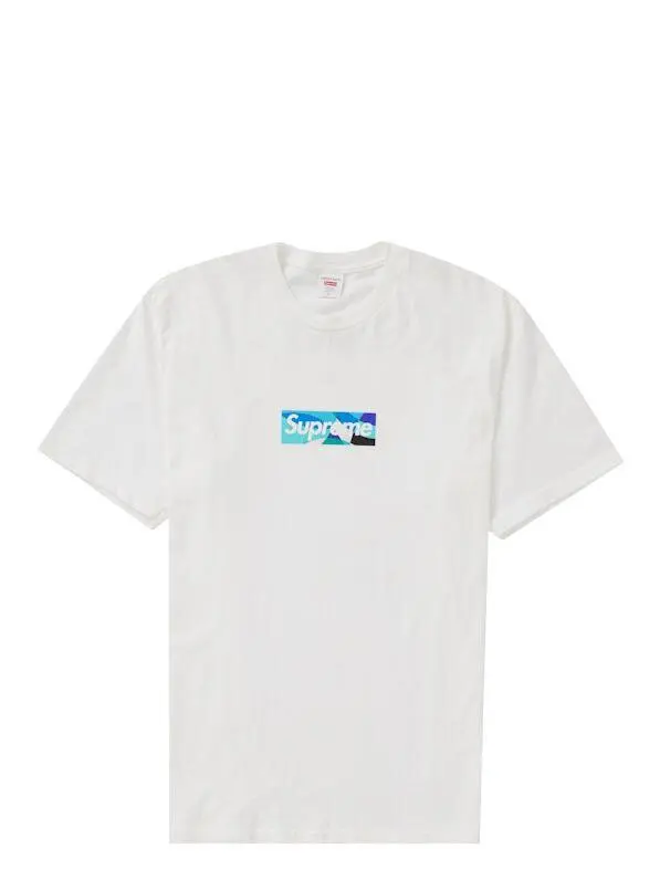 Supreme Emilio Pucci Box Logo Tee Shirt - White/blue