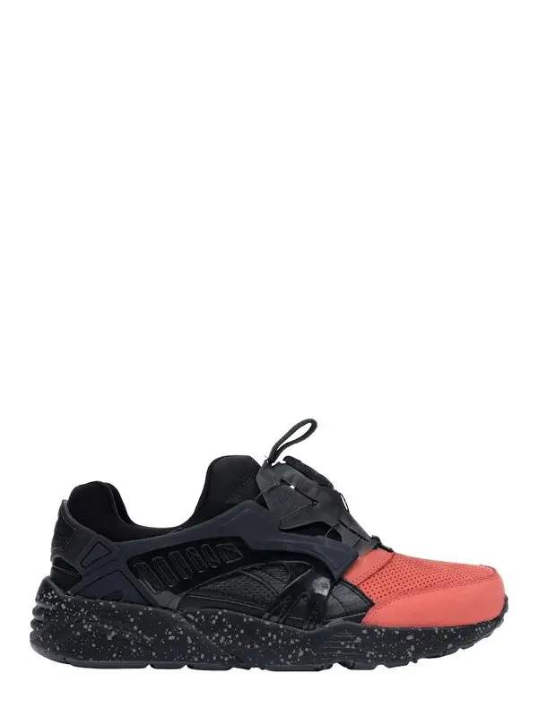 PUMA Disc Blaze Ronnie Fieg Coat Of Arms-coral Sneaker - Black/coral