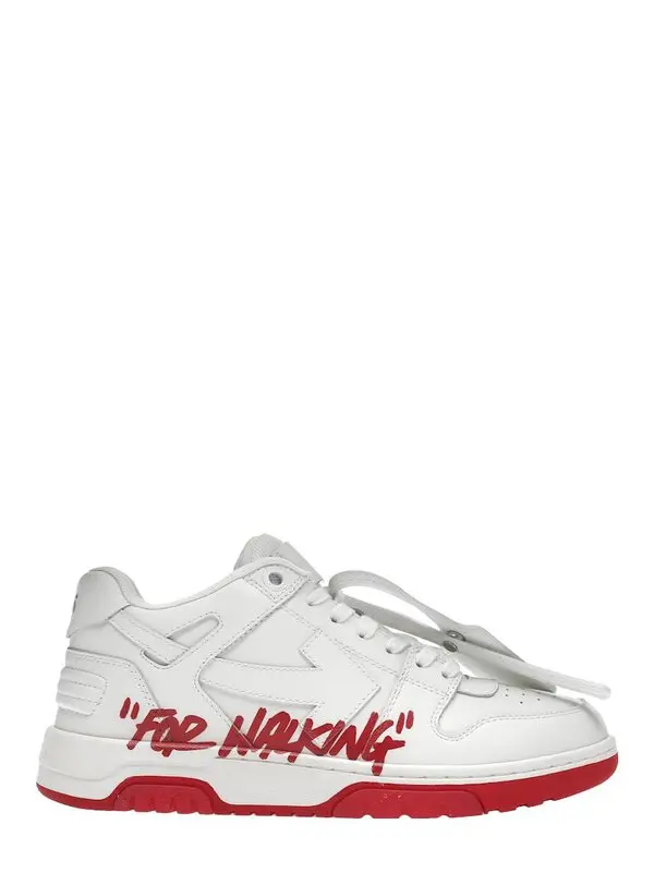 Off-White Out Of Office Low Top Sneakers - White/red