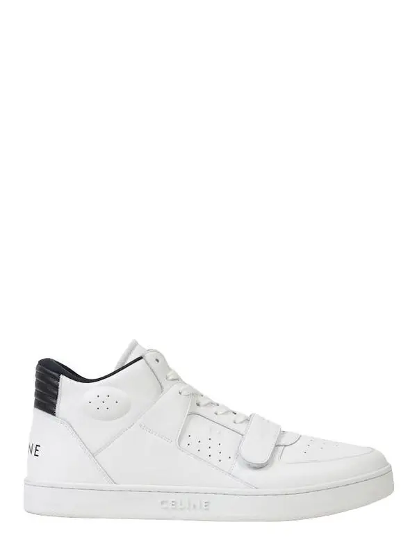 Celine Ct-02 Mid-top Sneakers - Optic White/black