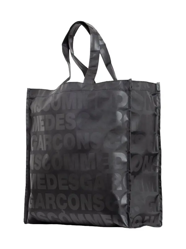 Comme Des Garçons Cdg Market All Over Pattern Tote Bag - Black