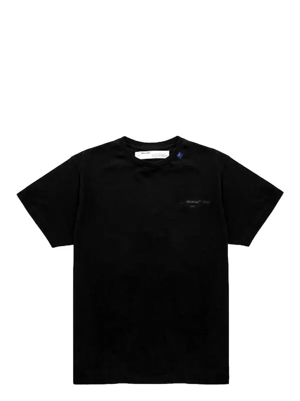 Off-White Off Off Oversized Fit Unfinished Tshirtin - Black/white