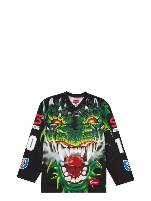 Supreme Dragon Hockey Jersey - Black