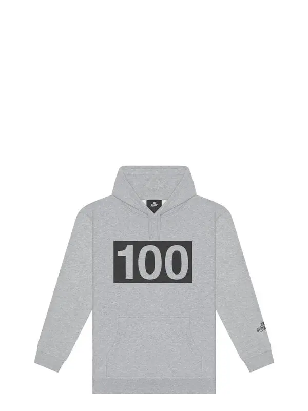 100 THIEVES Numbers Fleece Hoodie - Grey