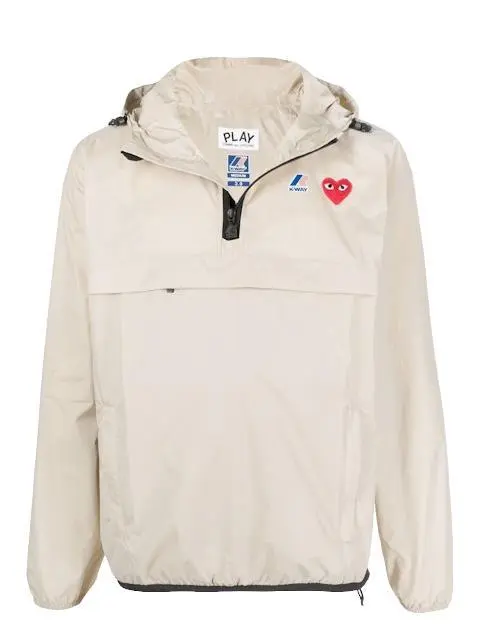 Play Comme Des Garcon X K Way Packable Jacket - Beige