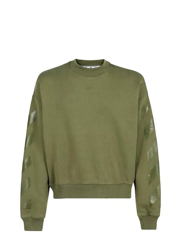 Off-White Arrows Crewneck Sweatshirt - Green