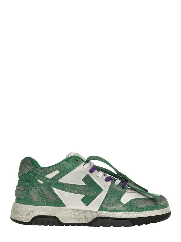 Off-White Ooo Low Top Sneakers - Green/white