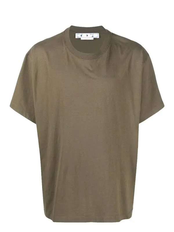 Off-White Rubber Diagonals Oversized T-shirt - Army Green